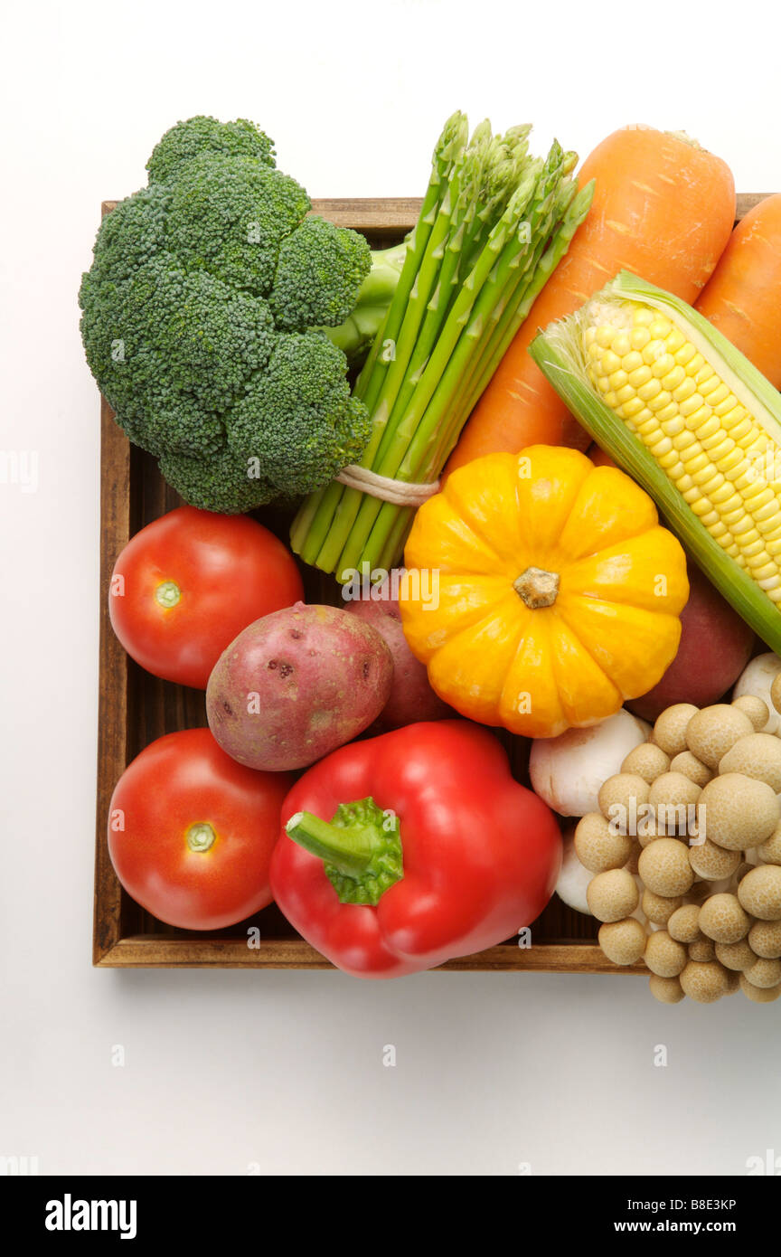 Many kinds of fresh vegetables Stock Photo - Alamy
