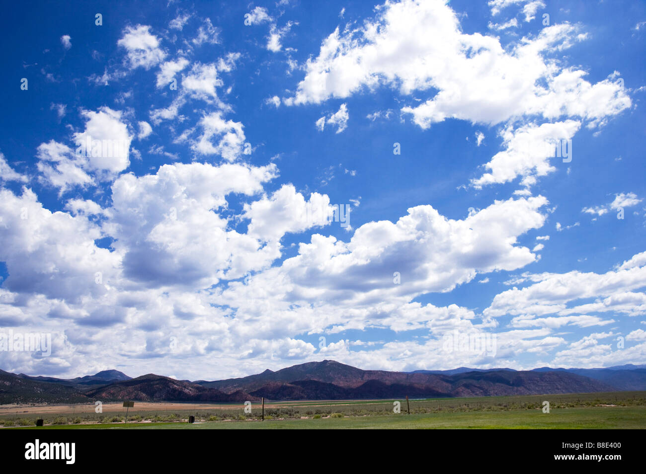 Clouds in the clear sky Stock Photo - Alamy