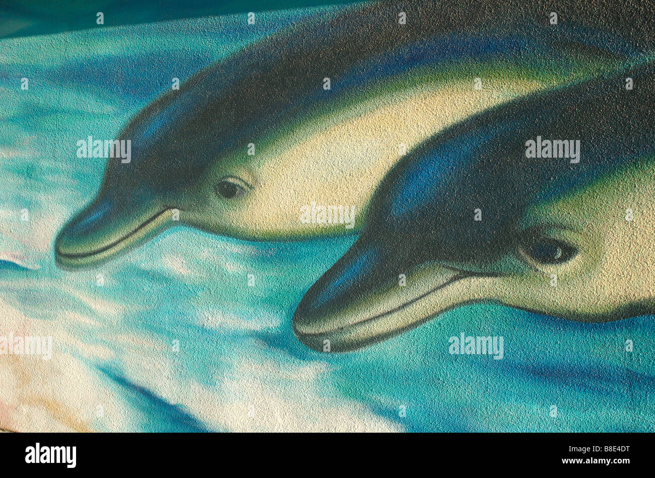 Painted dolphins hi-res stock photography and images - Alamy