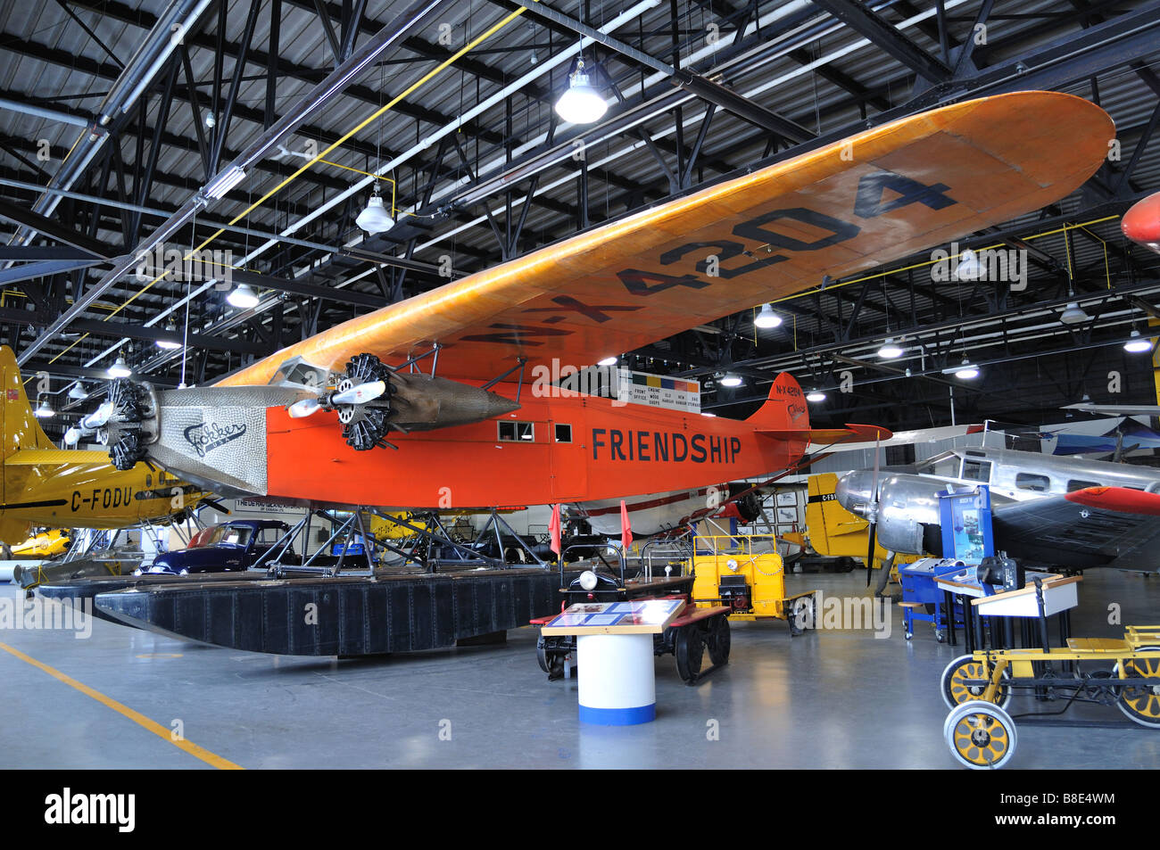 Airplane Exhibition in Bush Plan Museum Stock Photo - Alamy