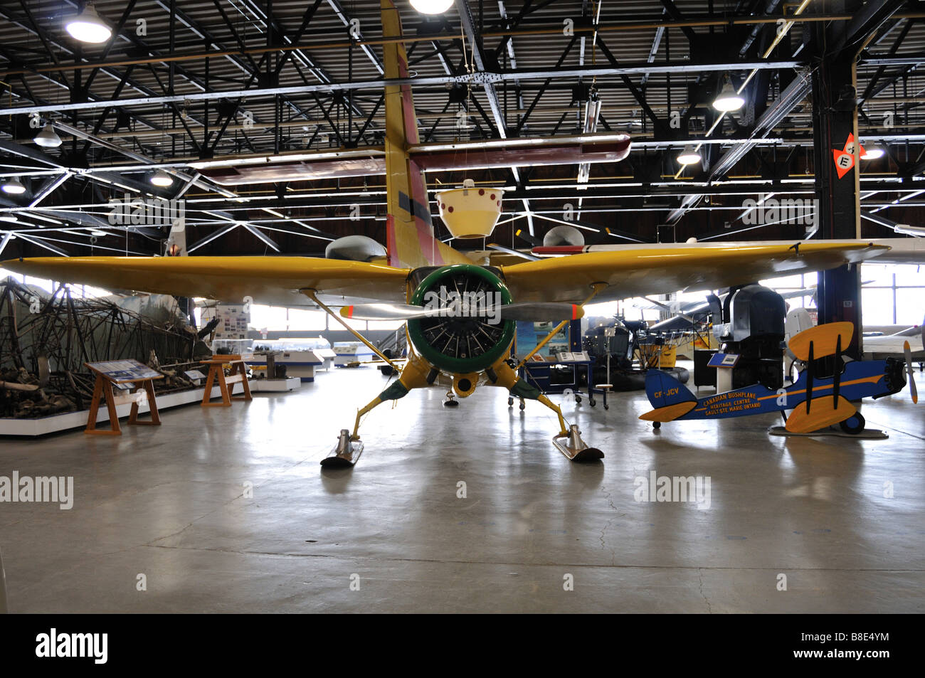 Airplane Exhibition in Bush Plan Museum Stock Photo - Alamy