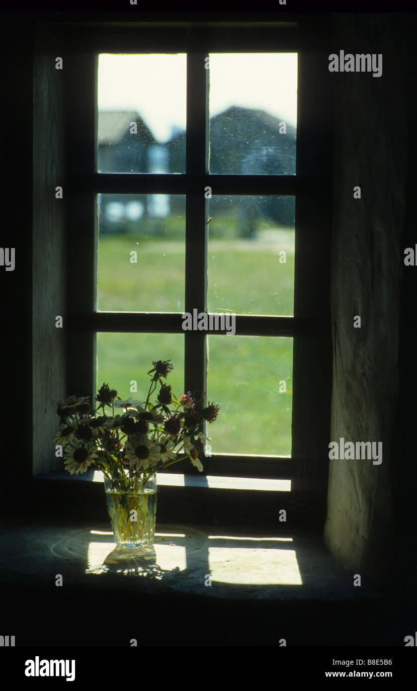 Window in home in Norway Stock Photo - Alamy