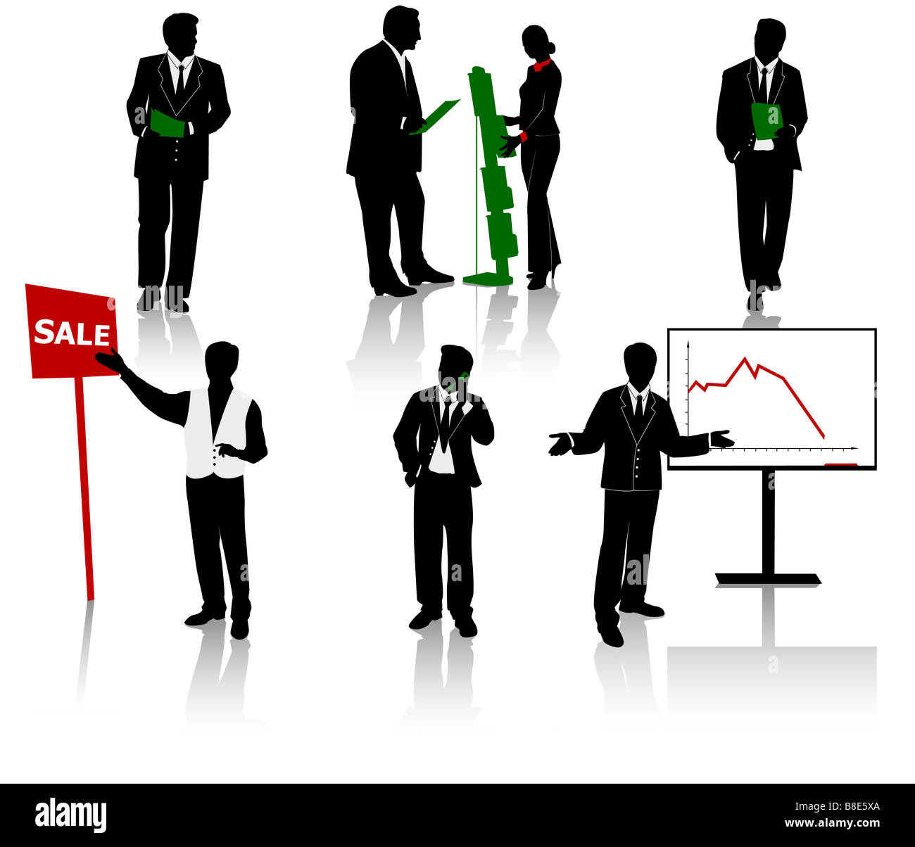 Professional businesspeople in office Cut Out Stock Images & Pictures ...
