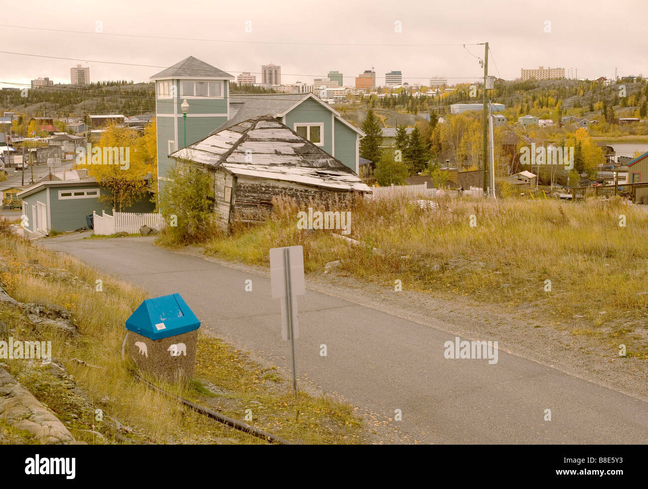 skyline of yellowknife northwest territories canada Stock Photo - Alamy