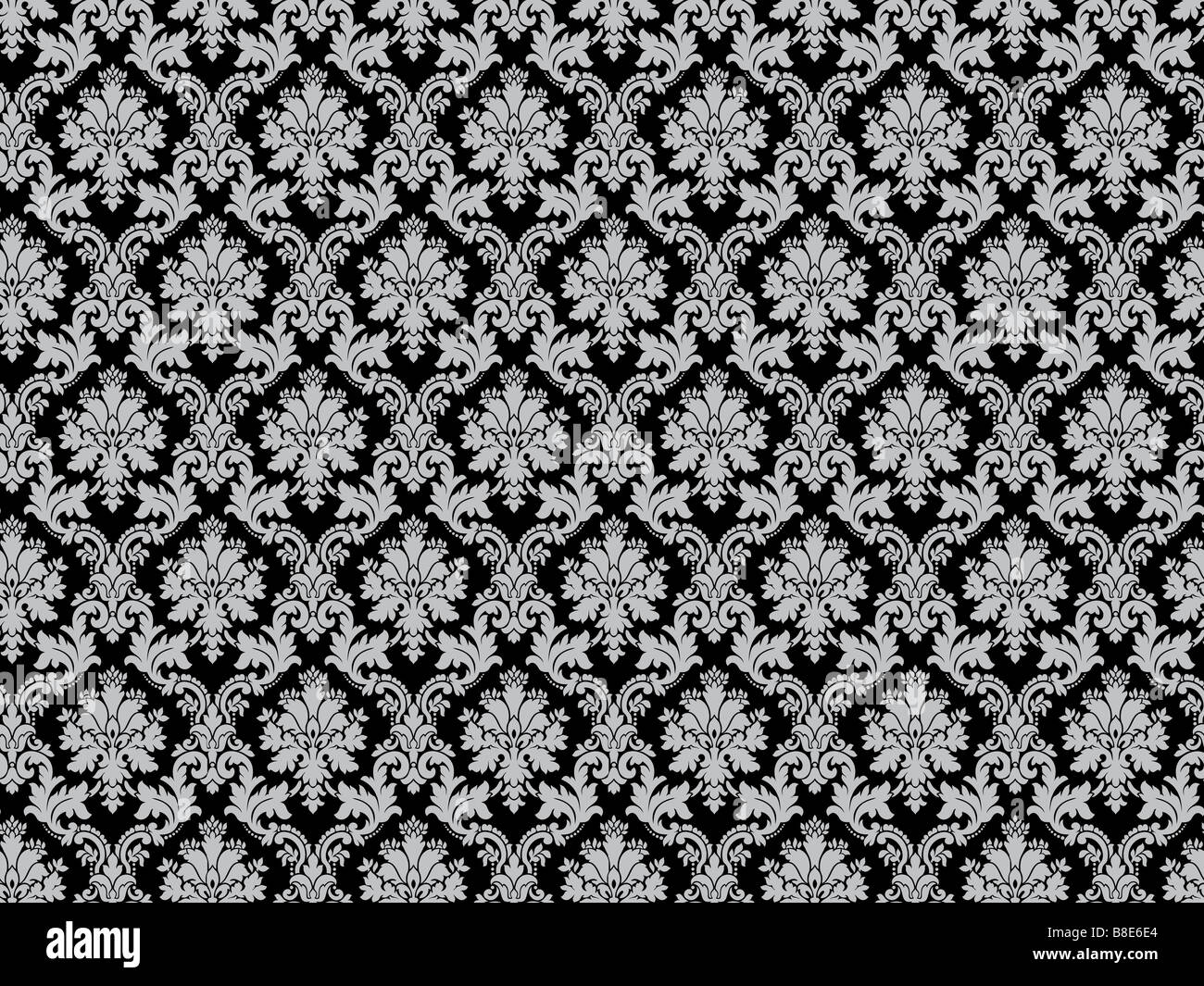 Seamless damask pattern illustration Big XXL size Stock Photo - Alamy