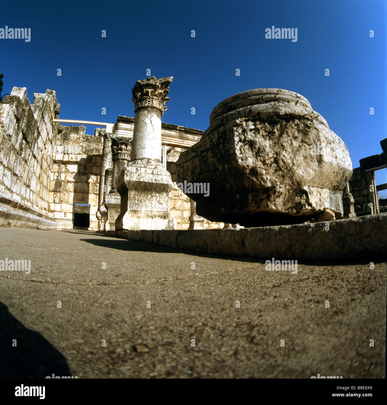 The synagogue church home of jesus holy land hi-res stock photography ...