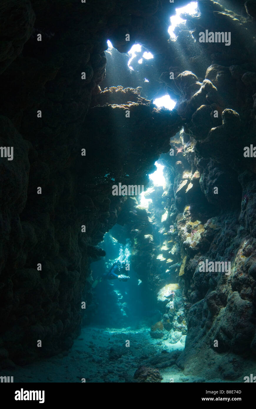 Inside shallow cave underwater hi-res stock photography and images - Alamy