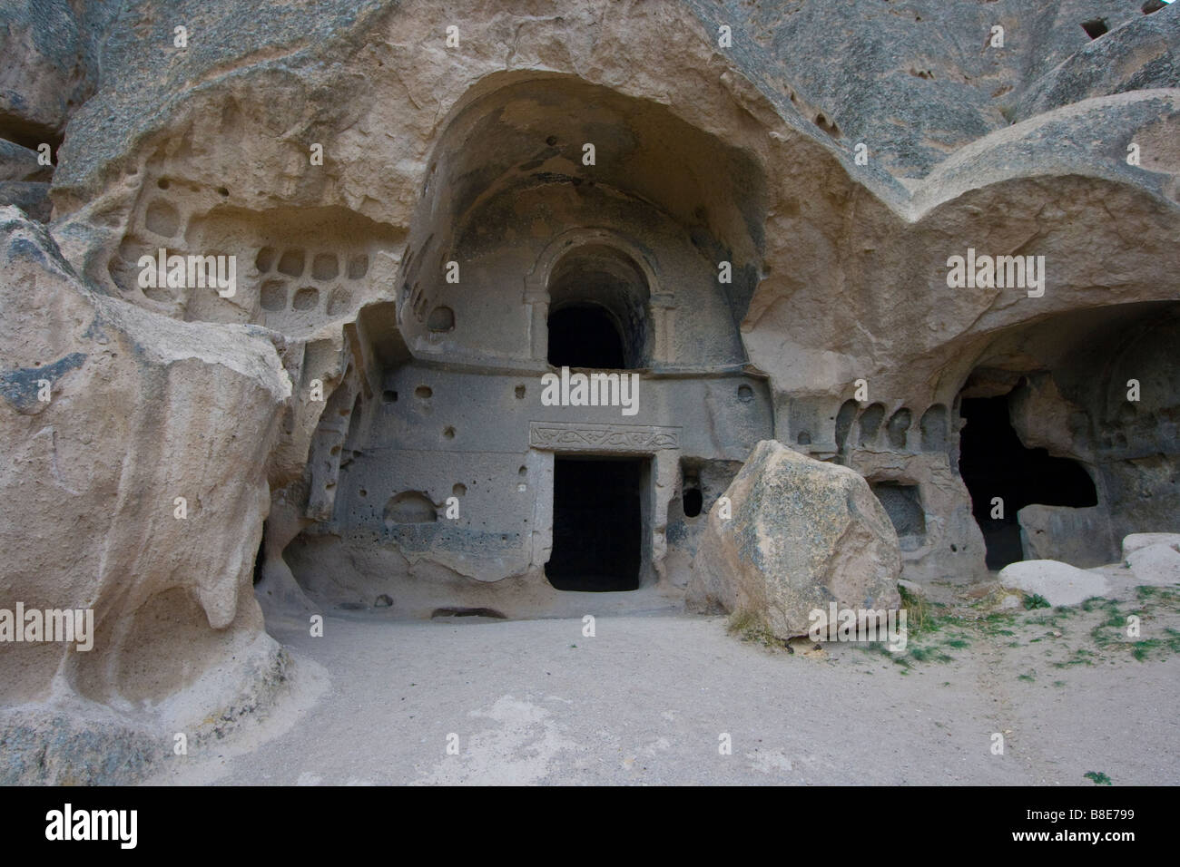 Cave Church at Selime Monastery near Ihlara Valley in Cappadocia Turkey ...