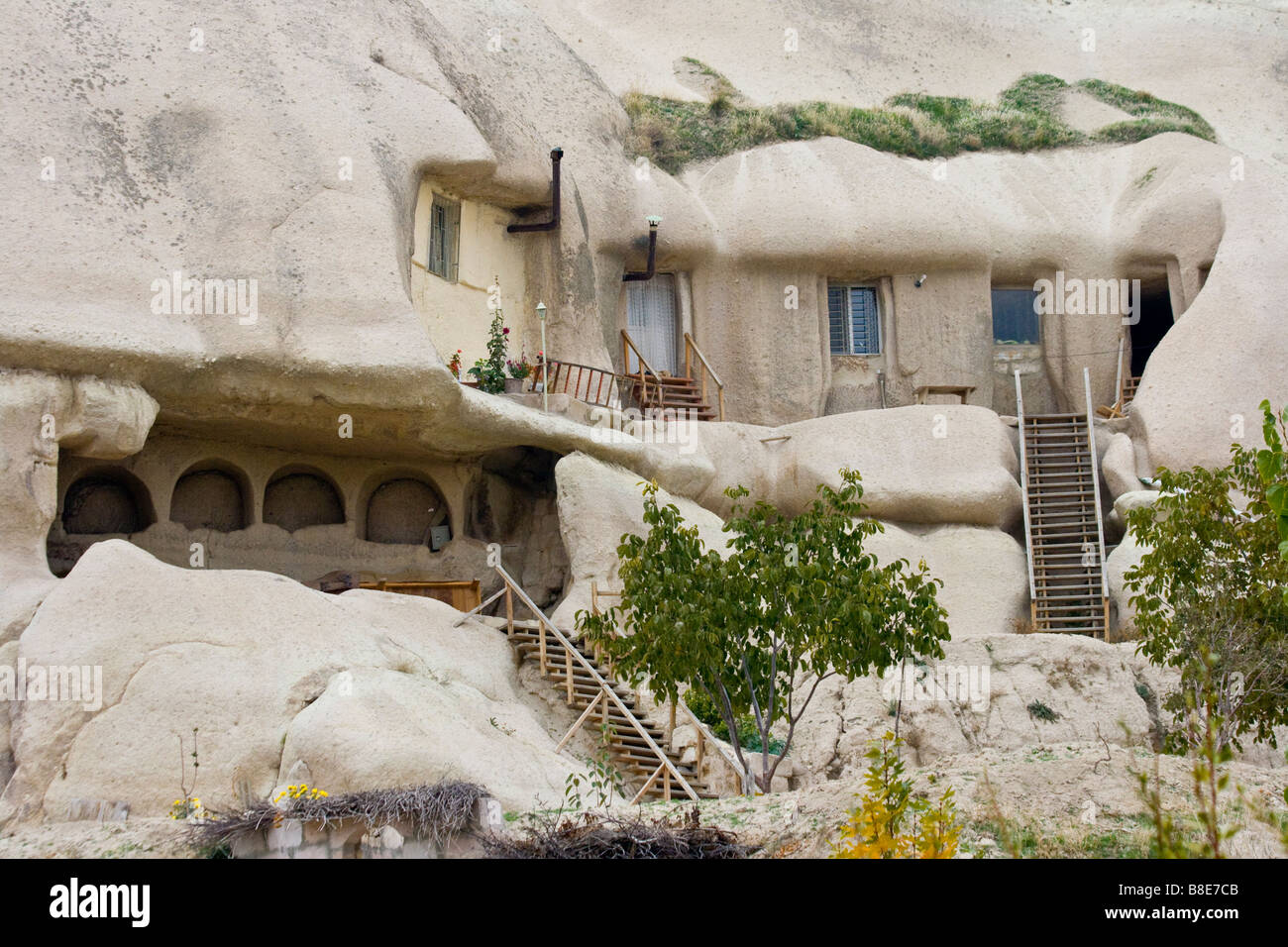 Modern Cave Dwelling Home in Cappadocia Turkey Stock Photo - Alamy