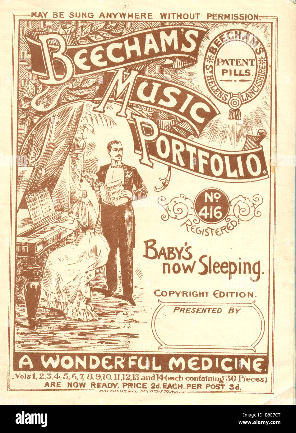 Beecham's Music Portfolio No 416 produced as advertisement for Beechams ...