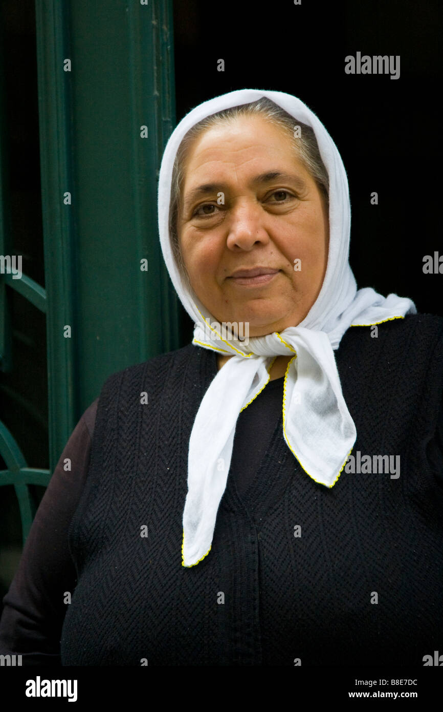 Turkish Woman in Galata Istanbul Turkey Stock Photo - Alamy