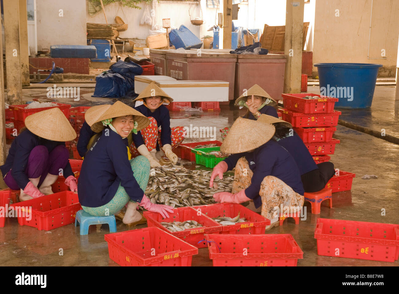Fish Market Vietnam Stock Photo - Alamy
