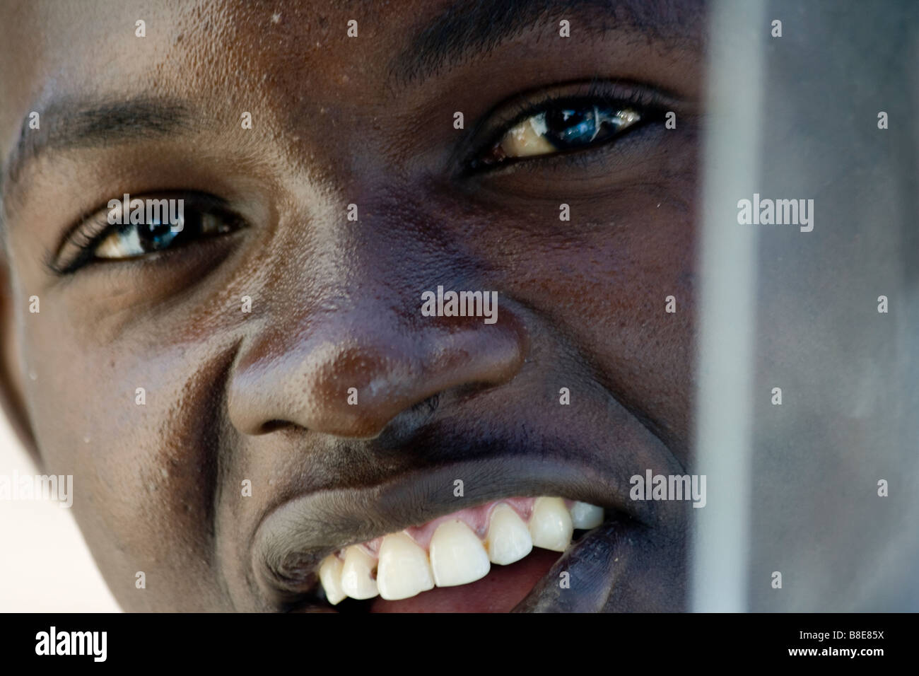 Senegalese Boy Selling Goods Through a Bus Window in Dakar Senegal in ...