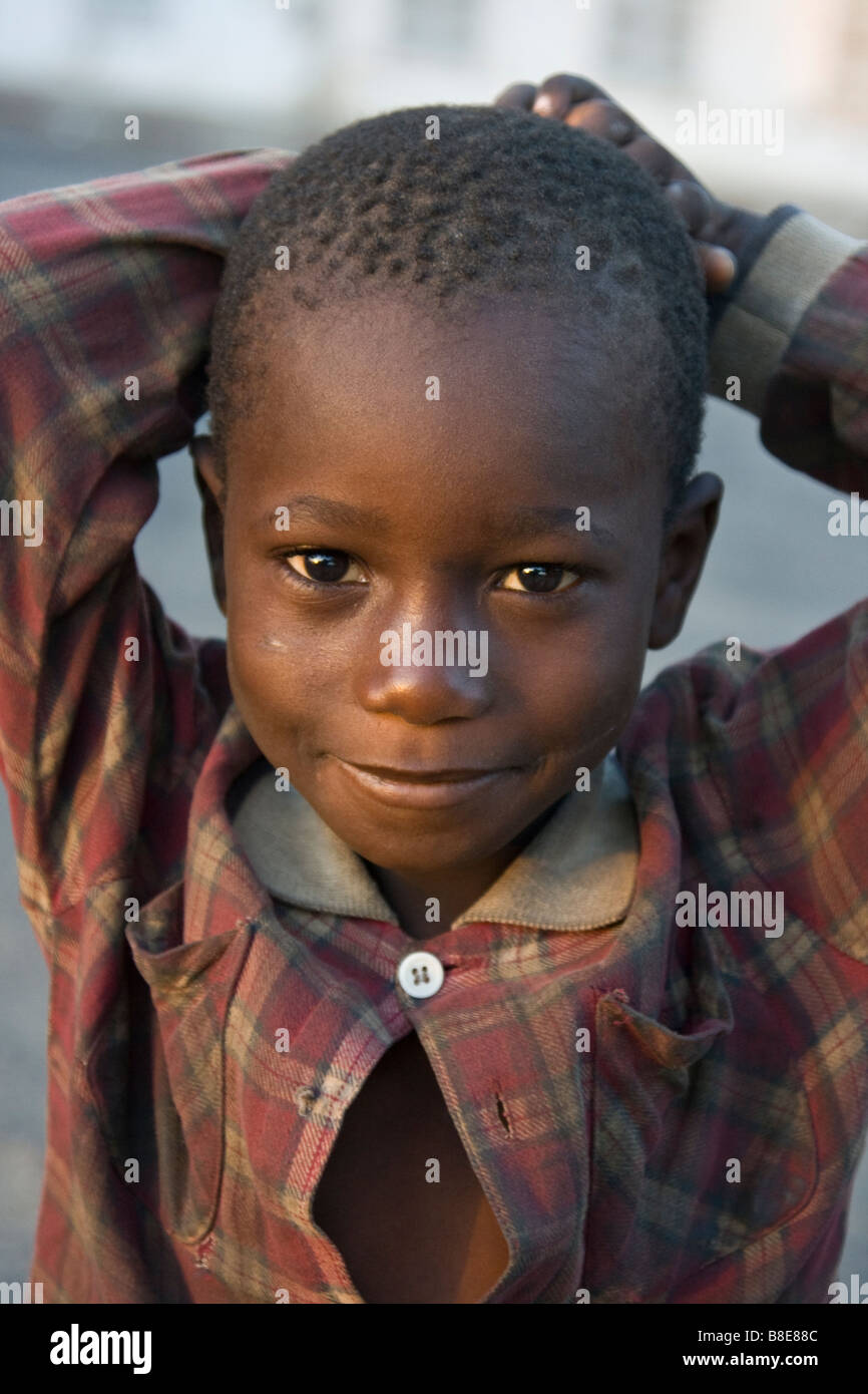 Young Senegalese Boy in St Louis in Senegal West Africa Stock Photo - Alamy