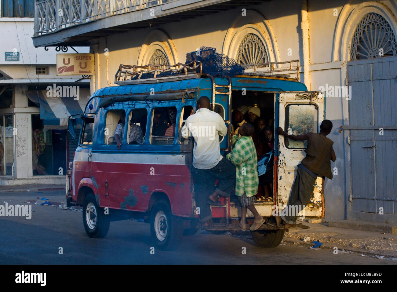 Local Bus in St Louis in Senegal West Africa Stock Photo - Alamy