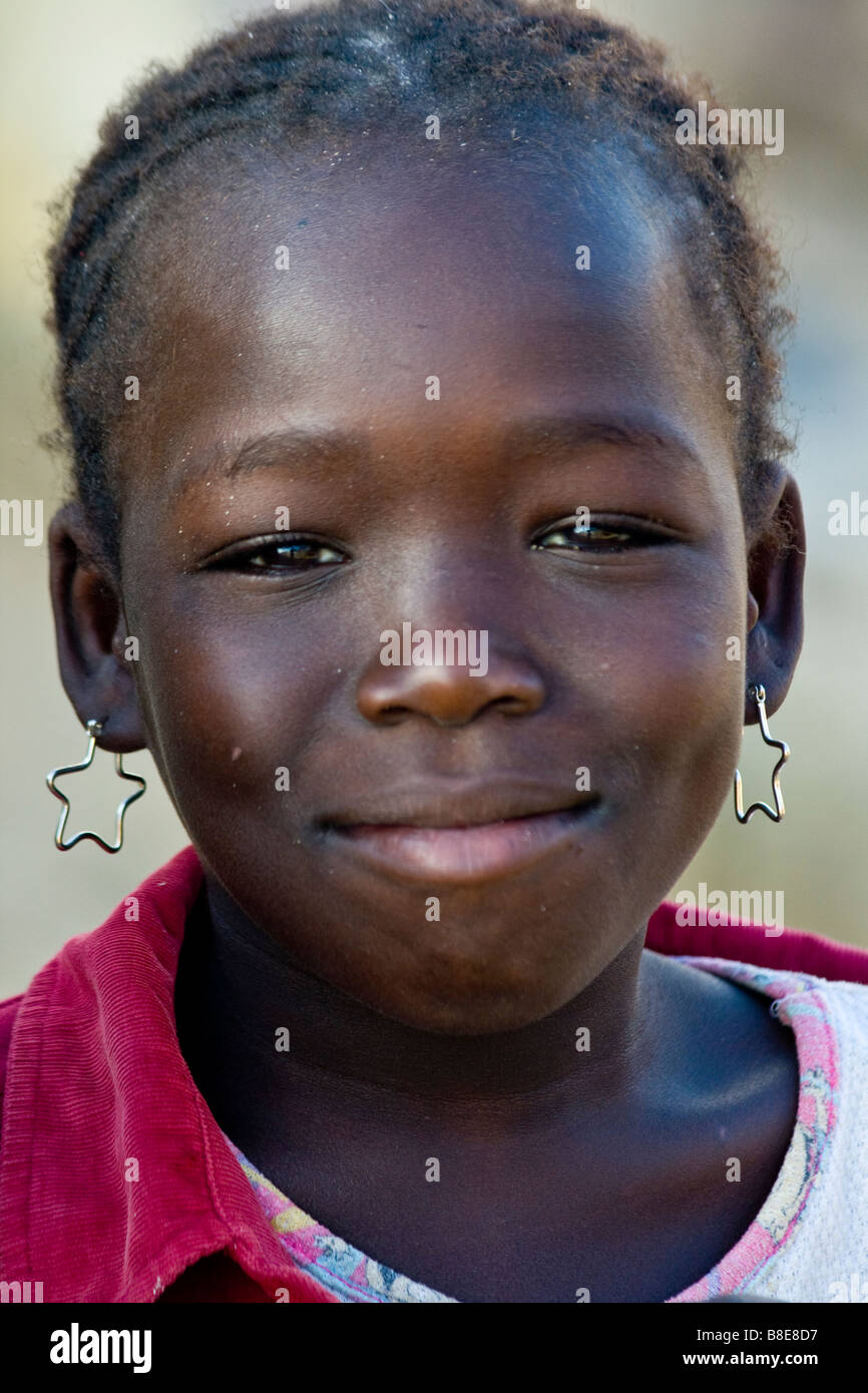 Young Senegalese Girl in St Louis in Senegal West Africa Stock Photo ...
