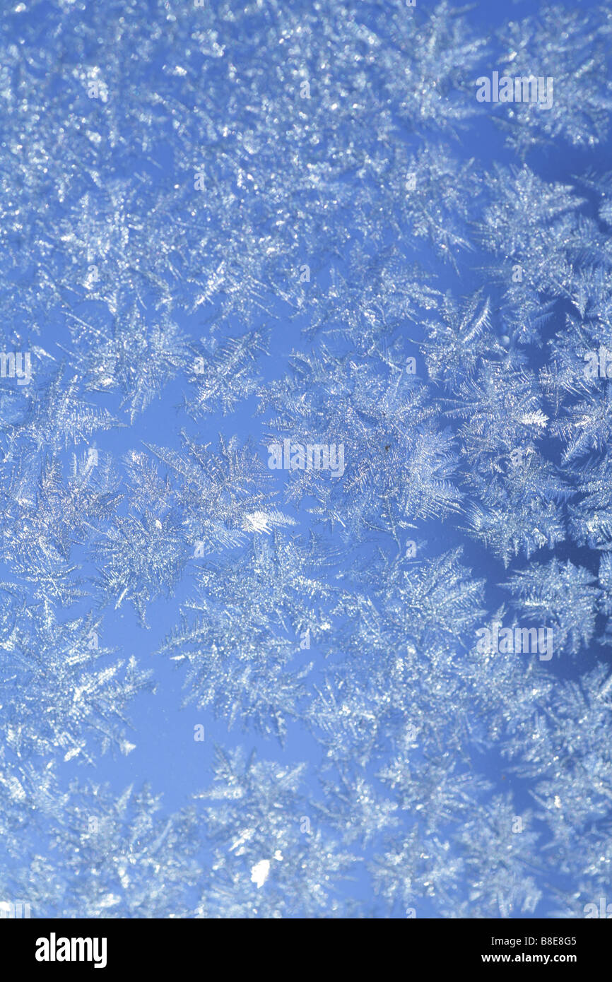 frost pattern on a window Stock Photo - Alamy