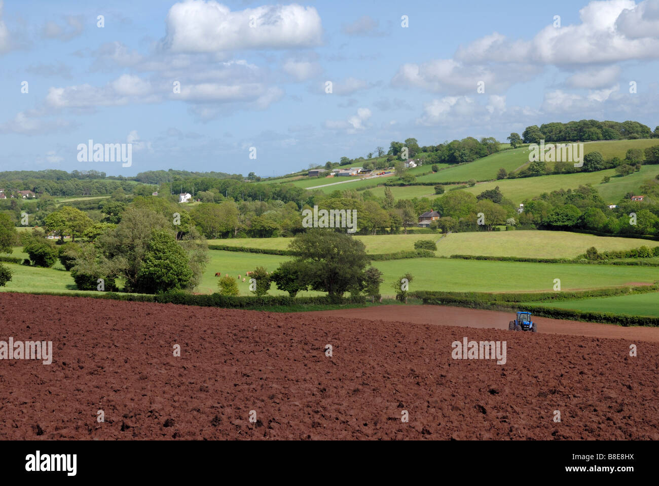 Late summer ploughing Stock Photo - Alamy