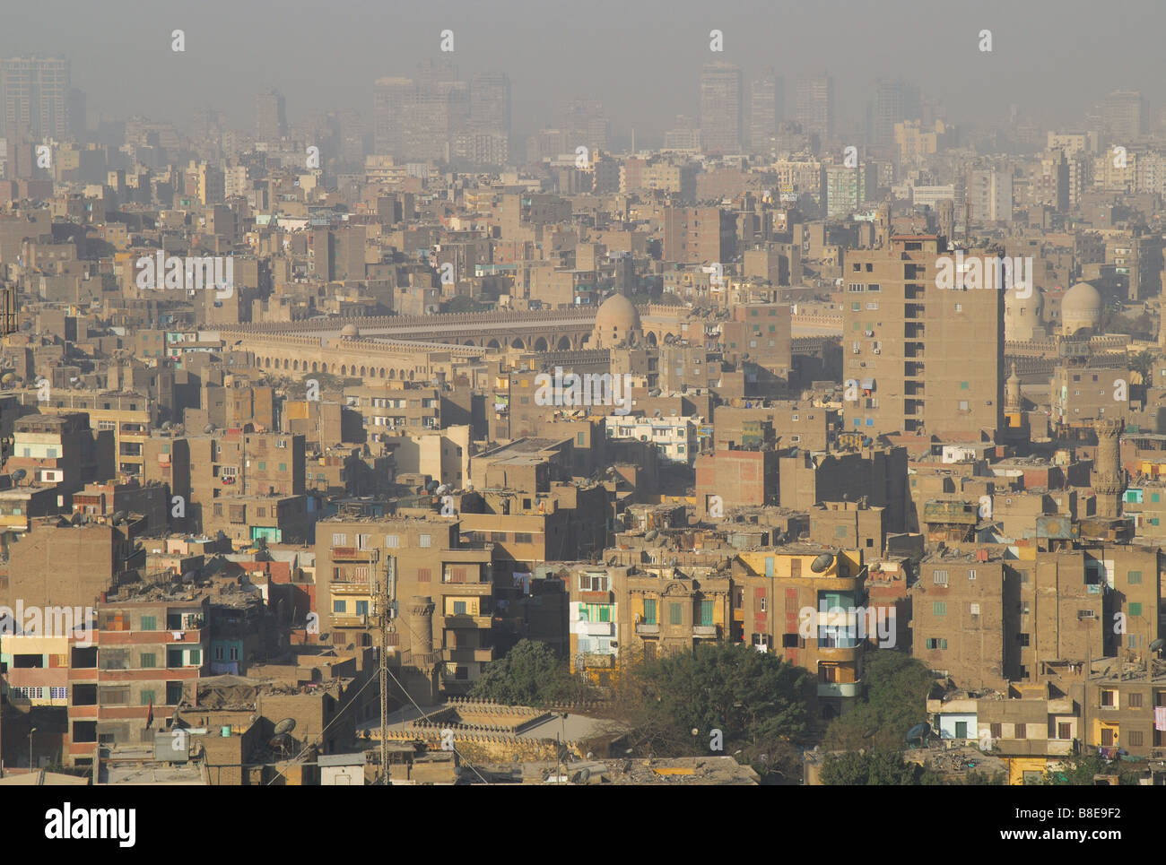 CAIRO, EGYPT. An early morning view of the heavily-polluted city from ...