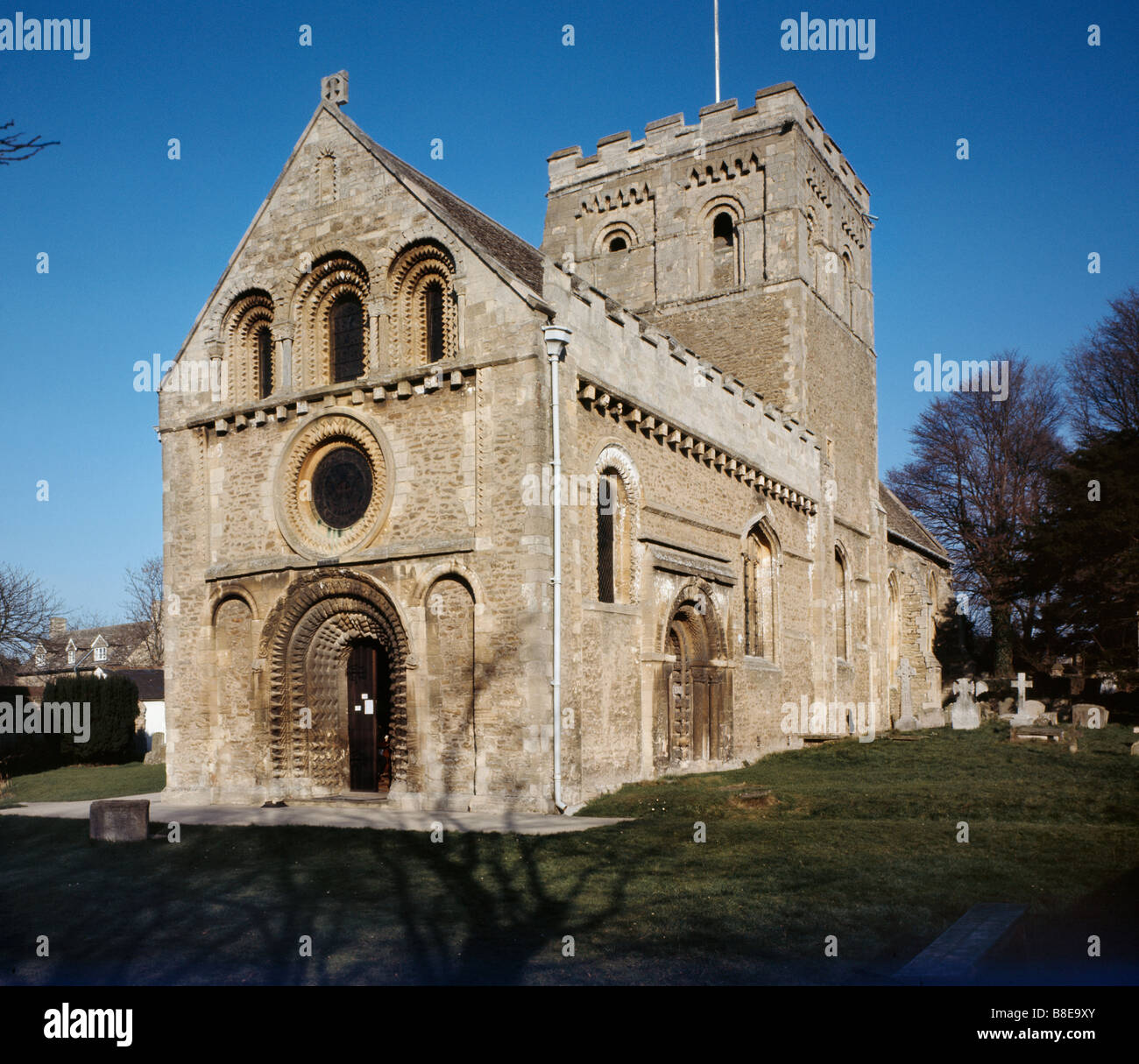 Iffley Church Exterior Stock Photo - Alamy