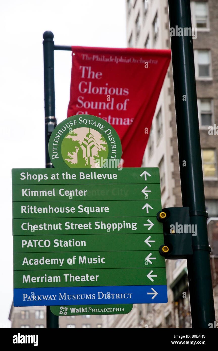 Philadelphia street signs hi-res stock photography and images - Alamy