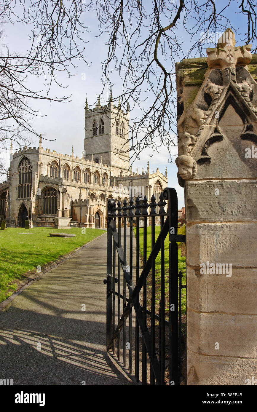 St Swithuns church East Retford England Stock Photo - Alamy