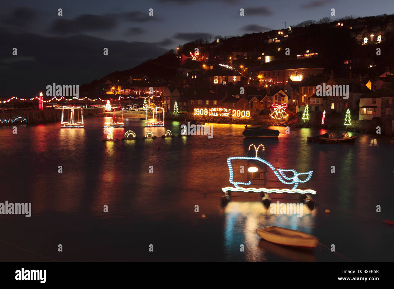 Cornwall christmas lights hi-res stock photography and images - Alamy