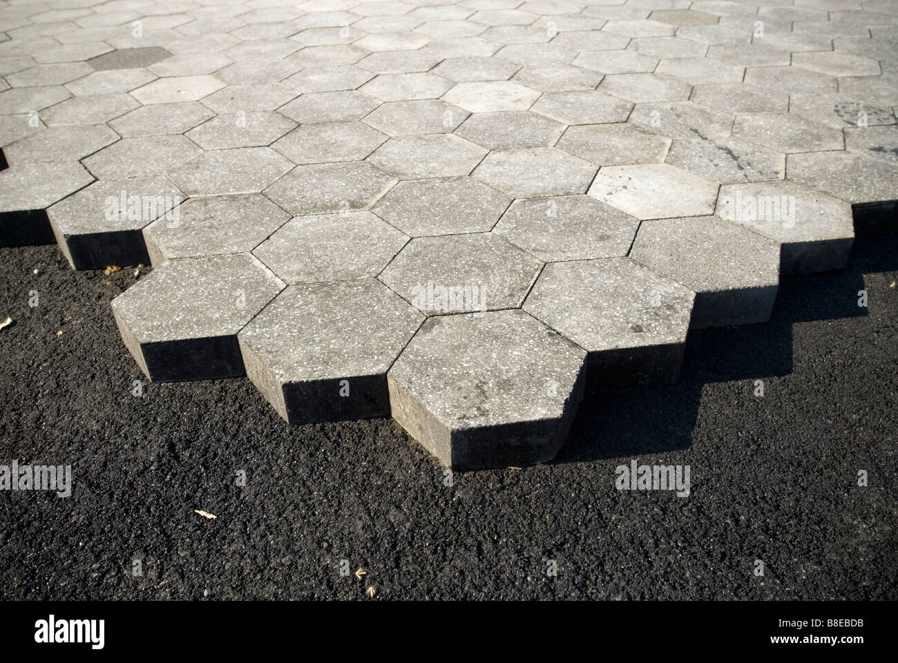 Hexagonal paving hi-res stock photography and images - Alamy