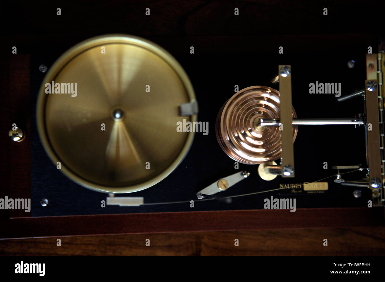 A barogaph used for weather forecasting measuring the barometric ...