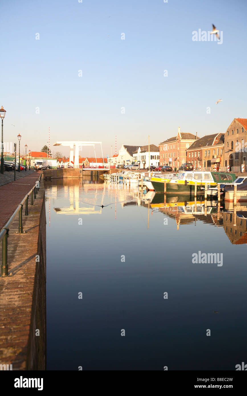 canal bridge Brielle, South Holland, The Netherlands Stock Photo - Alamy