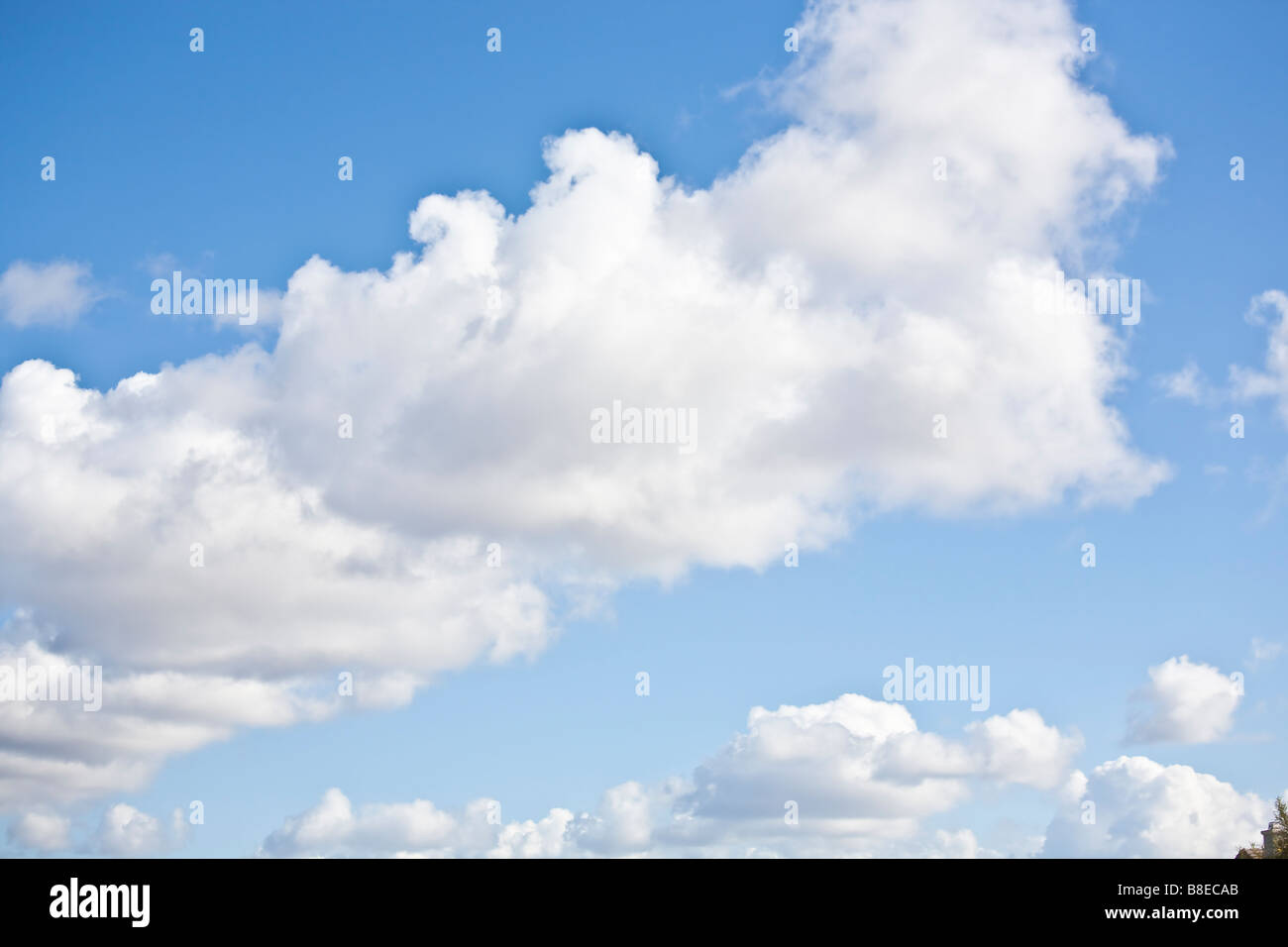 White clouds in blue sky Stock Photo - Alamy