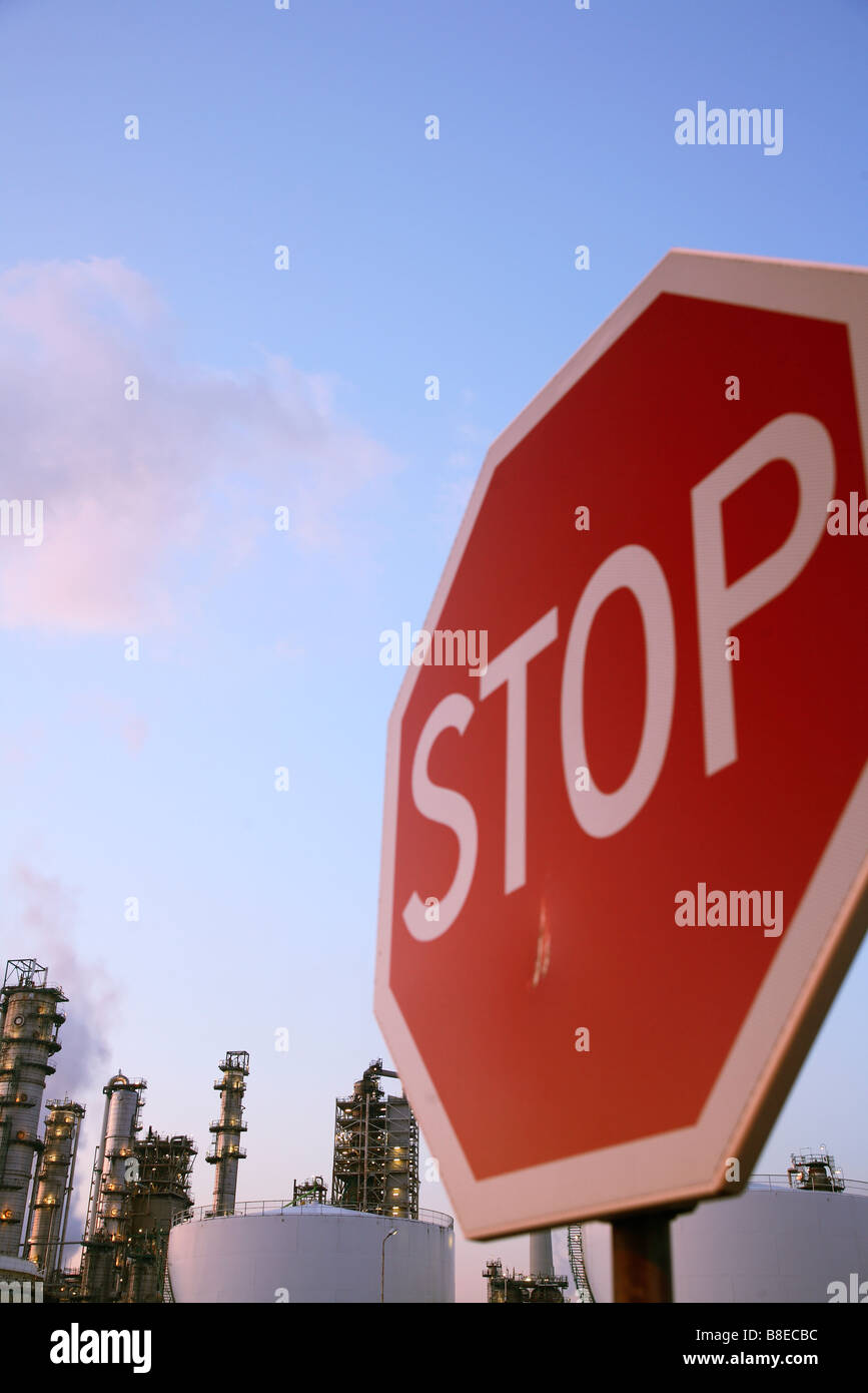 environmental pollution industry in the Botlek Rotterdam Netherlands ...