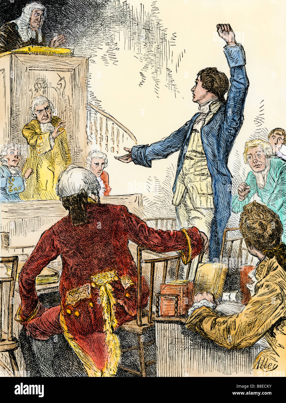 Give me liberty or give me death speech of Patrick Henry in Viginia ...