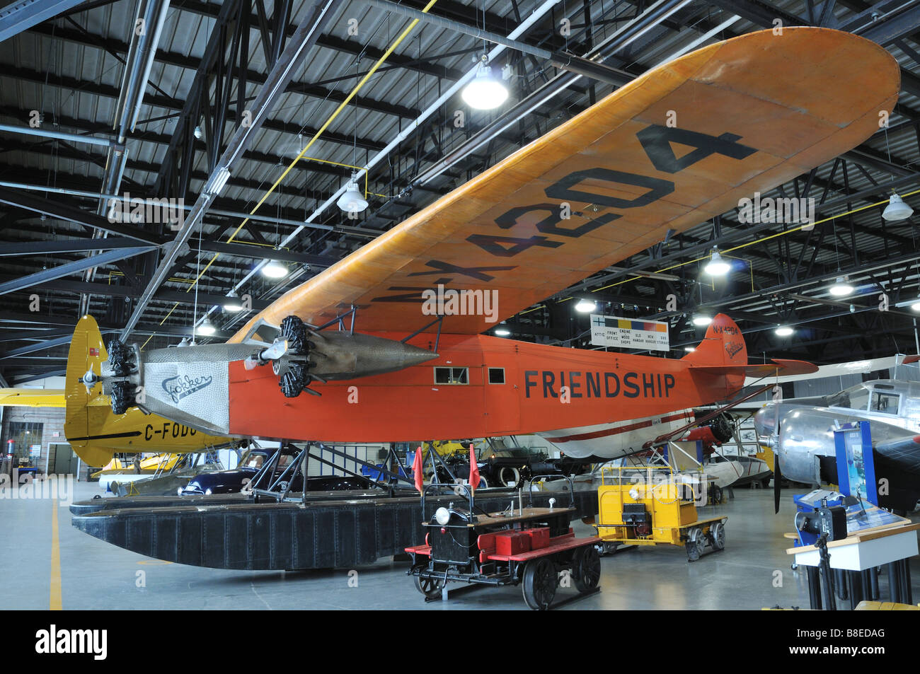 Airplane Exhibition in Bush Plan Museum Stock Photo - Alamy