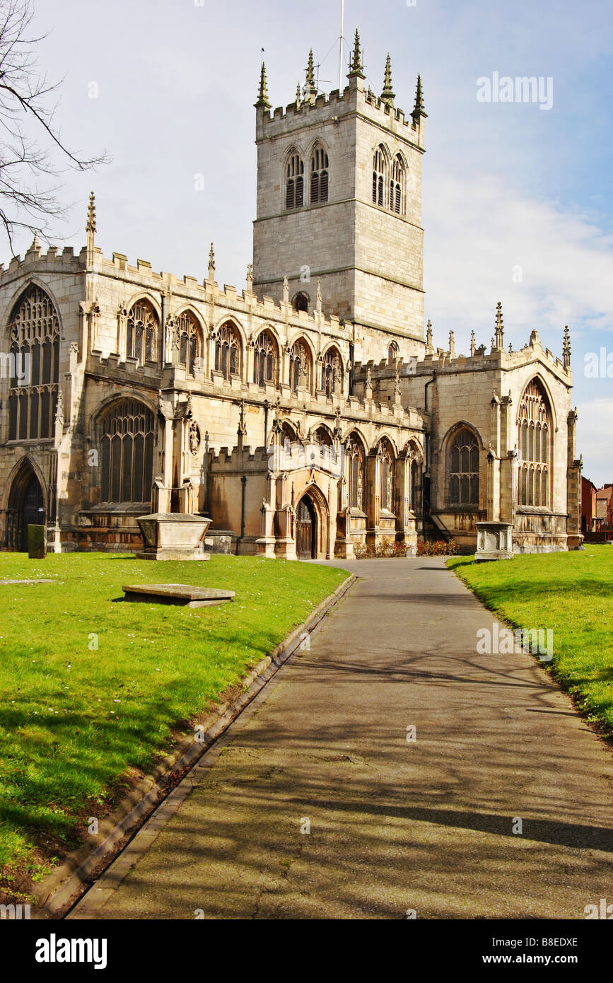 St Swithuns church East Retford England Stock Photo - Alamy
