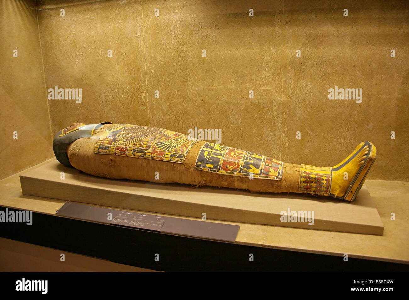 Saqqara Golden mummy in the Imhotep museum Egypt Stock Photo - Alamy