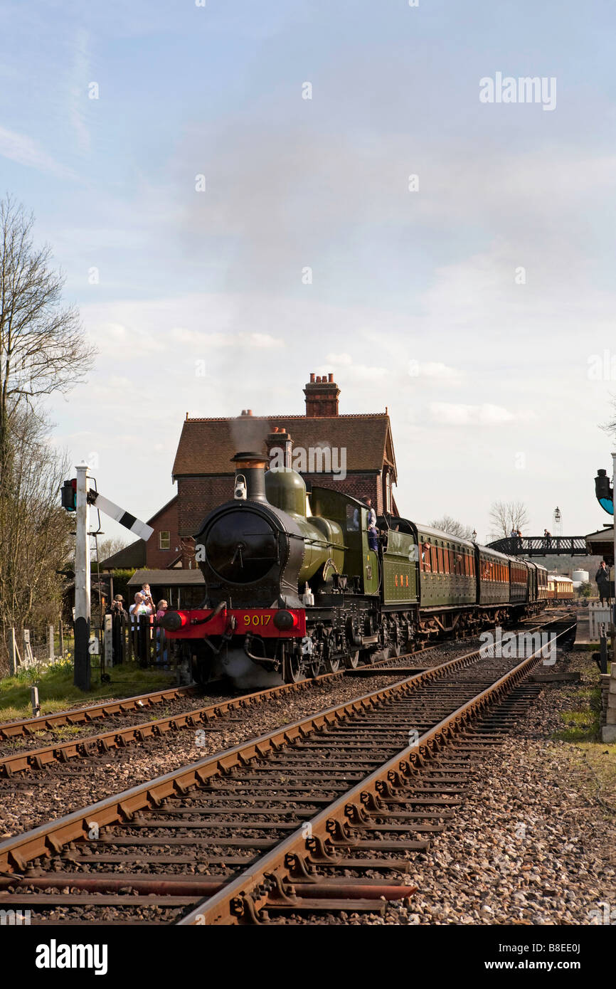 GWR Earl of Berkeley steam engine on the Bluebell railway Stock Photo ...