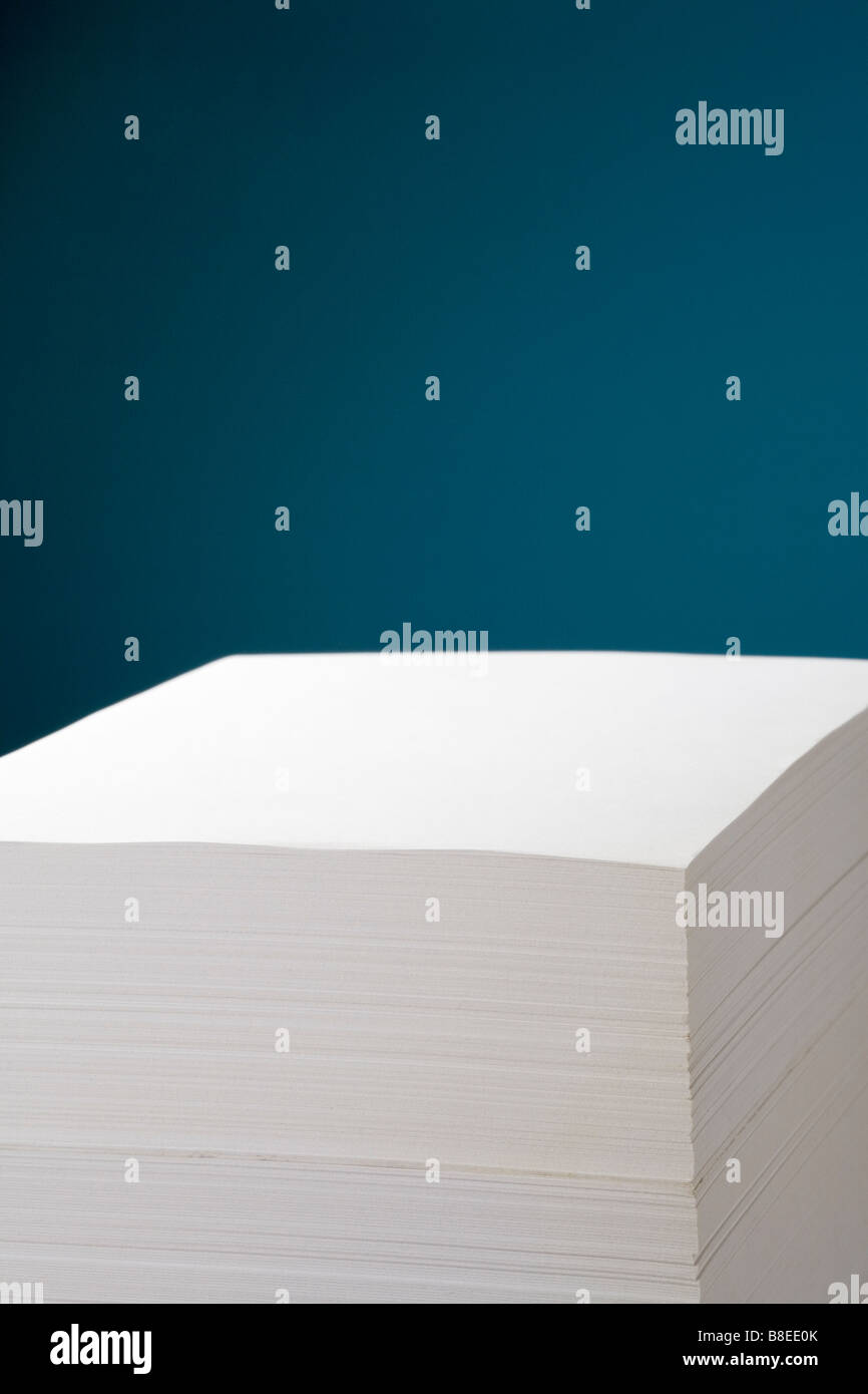 A stack of paper Stock Photo - Alamy