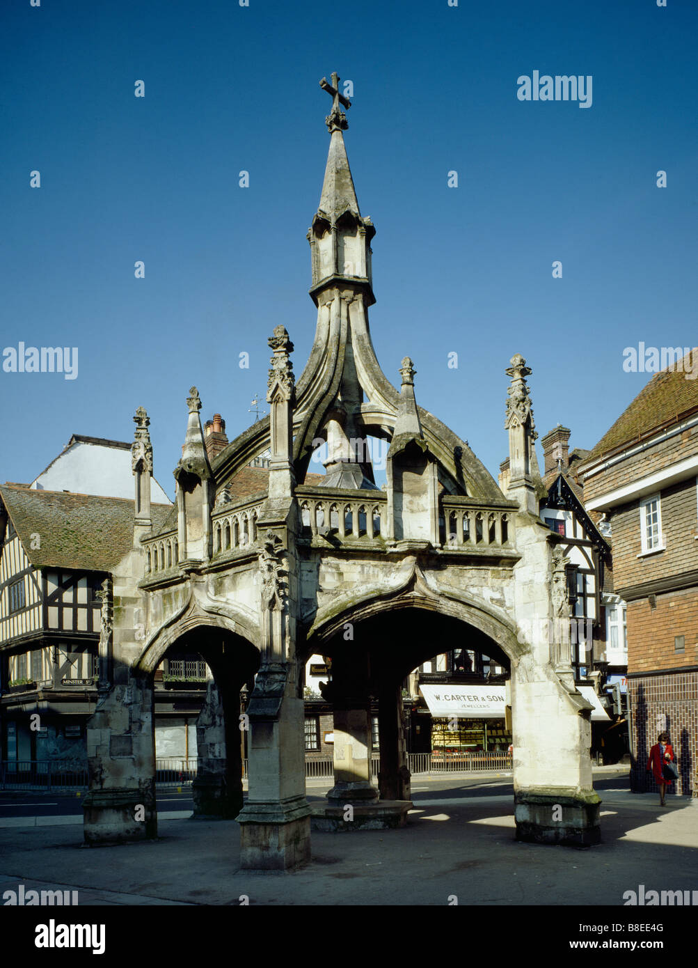 Salisbury Poultry Market Cross Stock Photo - Alamy