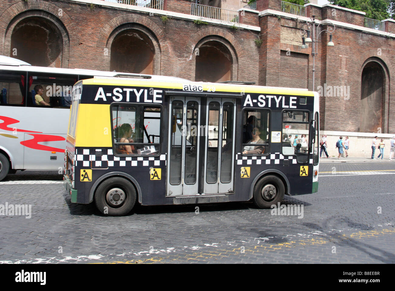 A-Style bus in Rome Italy Stock Photo - Alamy