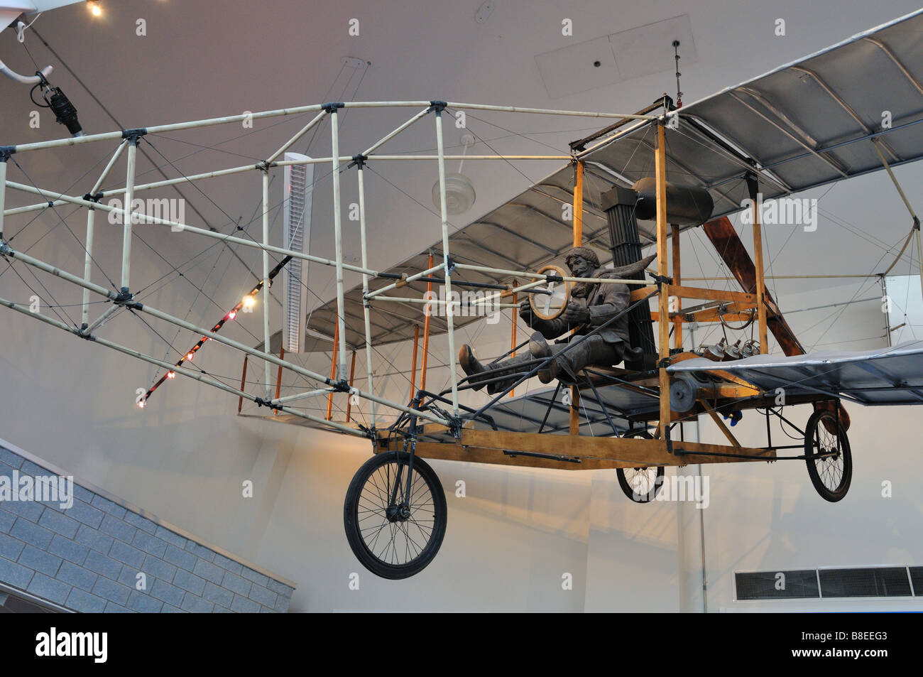 A model of pilot and a Silver Dart Plane Stock Photo - Alamy