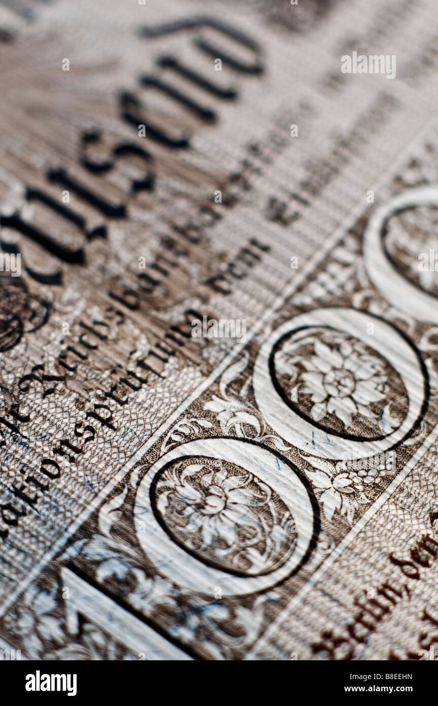 German 1000 Mark note from 1910 Stock Photo - Alamy