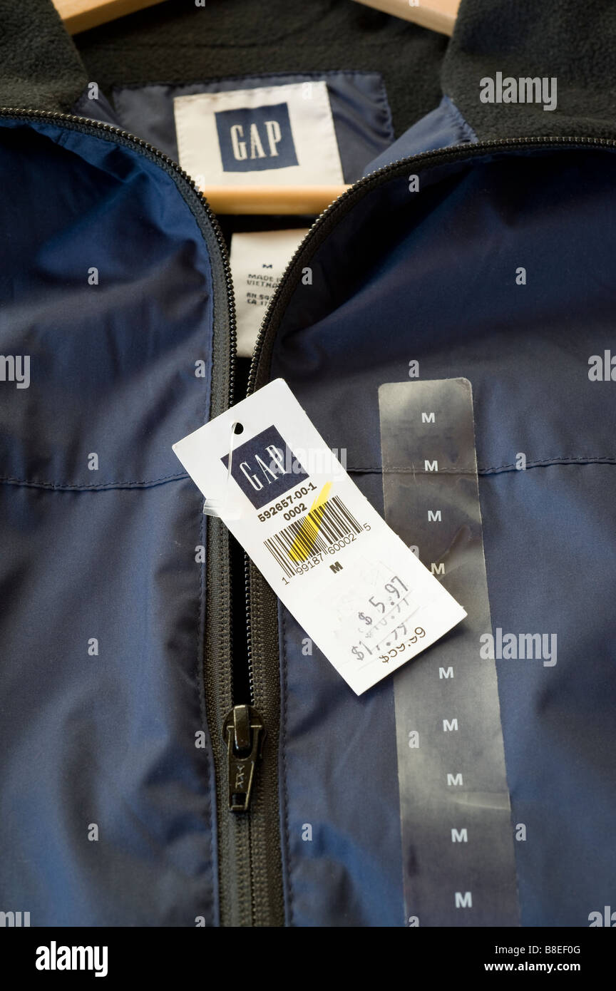 Gap item showing multiple markdowns on it's price tag which illustrates ...