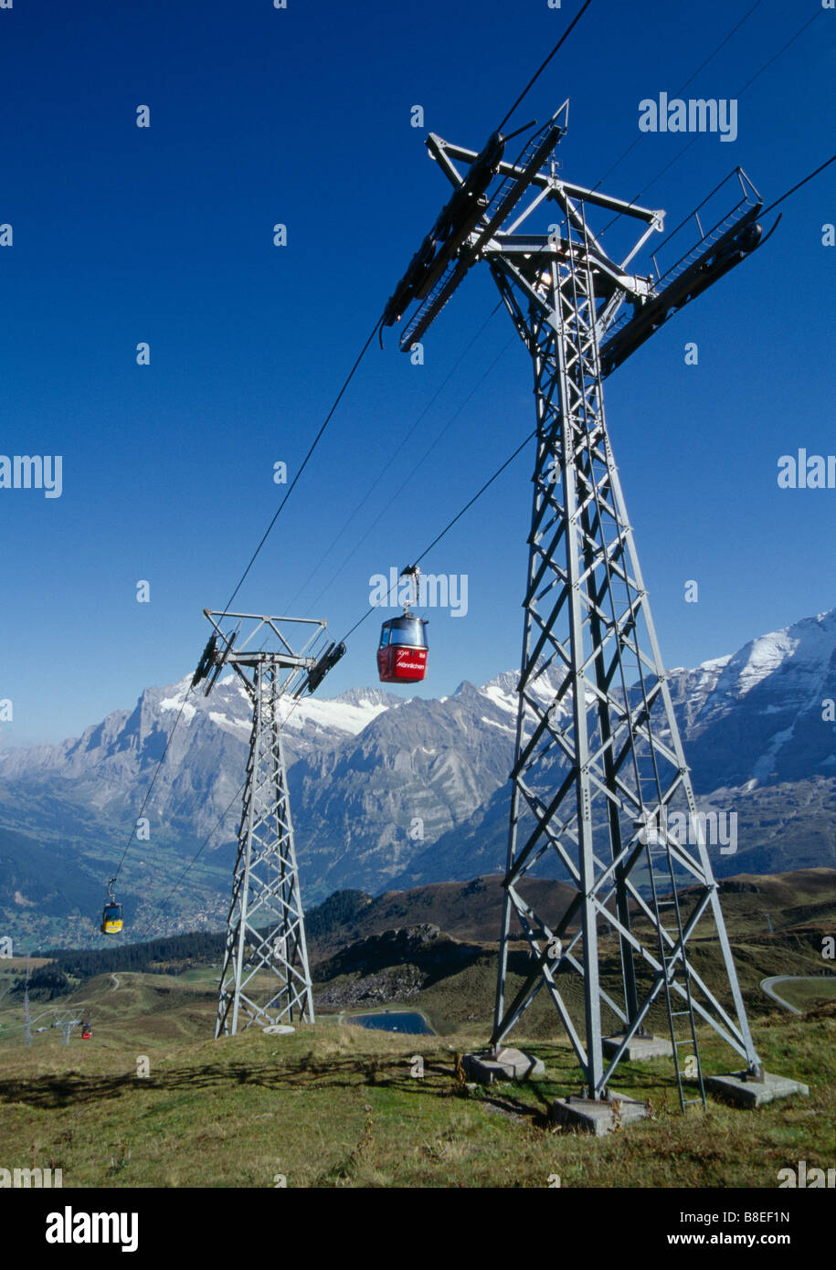 CABLE CARS FROM GRINDELWALD TO MANNLICHEN THE BERNESE OBERLAND ...