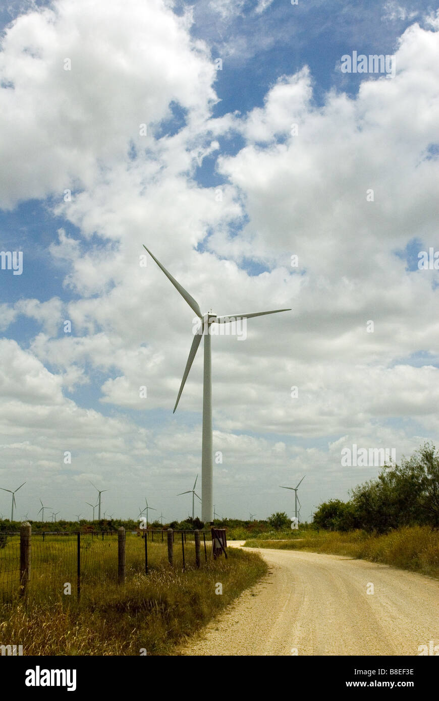 Wind farm along the road hi-res stock photography and images - Alamy