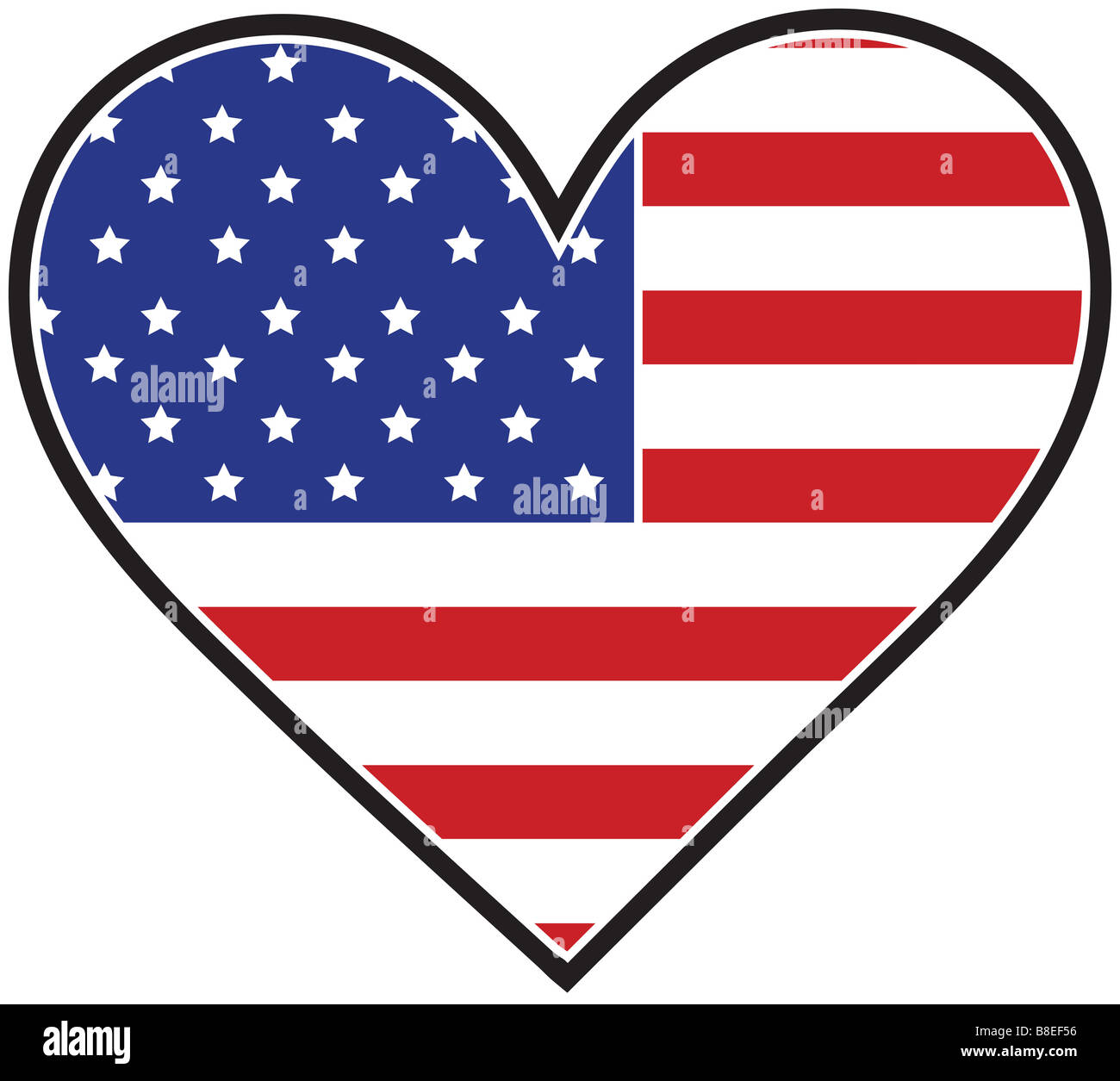 American flag heart hi-res stock photography and images - Alamy