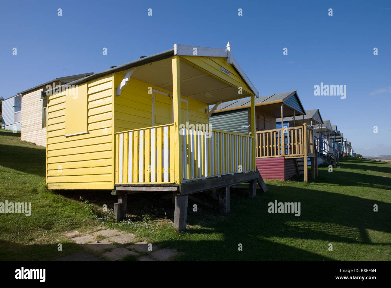 New wooden huts hi-res stock photography and images - Alamy