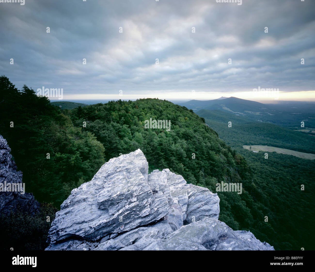 NORTH CAROLINA - Rock outcropping on Moore's Knob at Hanging Rock State ...