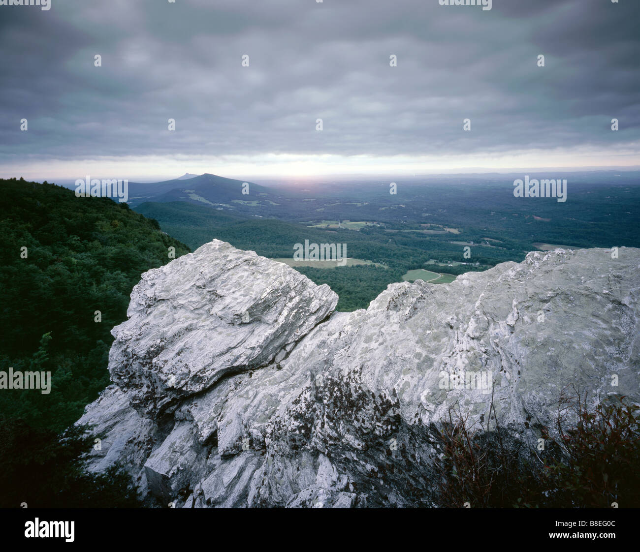 NORTH CAROLINA - Rock outcropping on Moore's Knob at Hanging Rock State ...