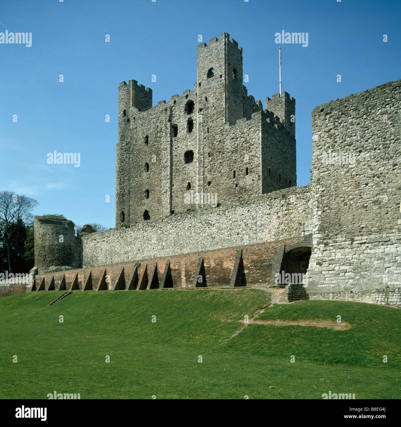 Rochester Castle Norman Keep Stock Photo - Alamy